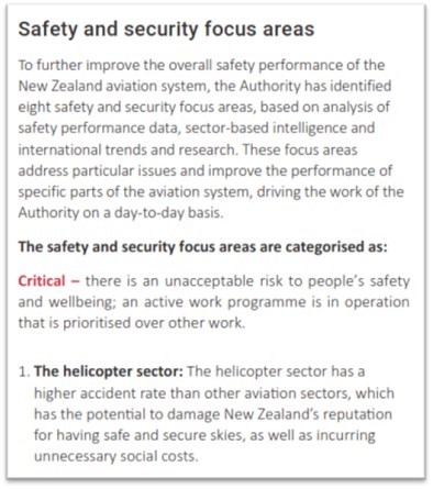 How safe is the helicopter sector? – Quiet Sky Waiheke